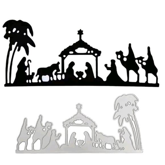 Unbranded | Office | Nativity Manger Metal Cutting Die Christmas ...
